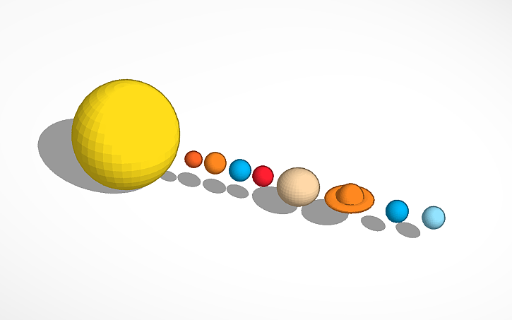 3D design The Solar System - Tinkercad