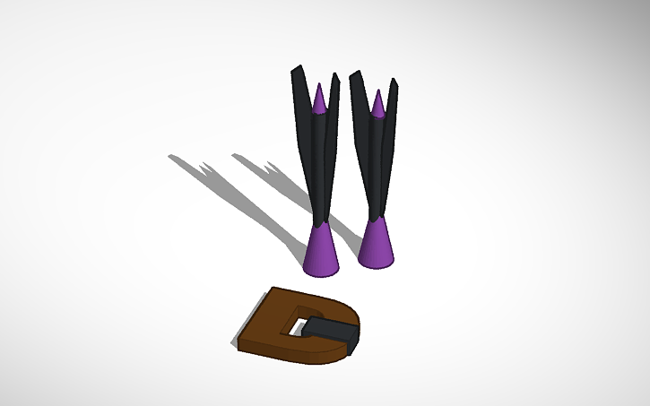 3D design bow and arrows - Tinkercad