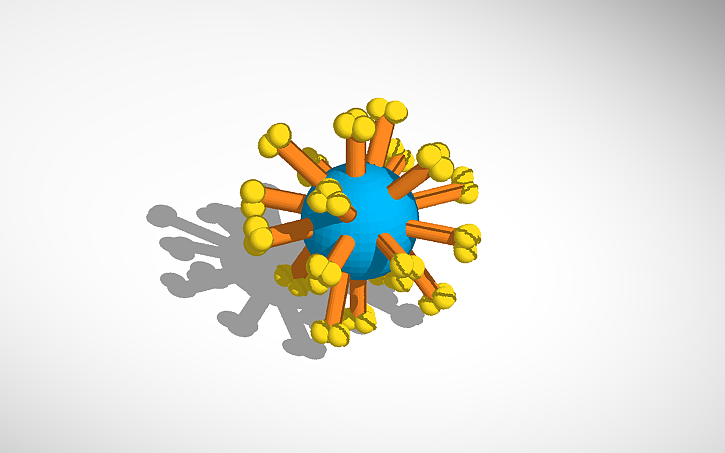 3D design coronavirus | Tinkercad
