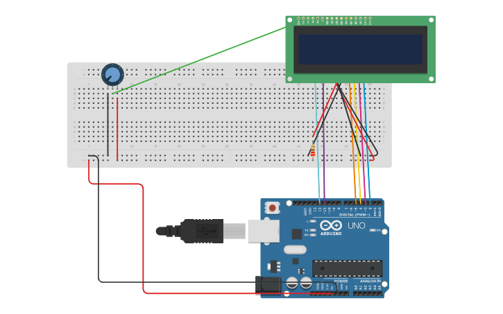 Circuit design reloj - Tinkercad