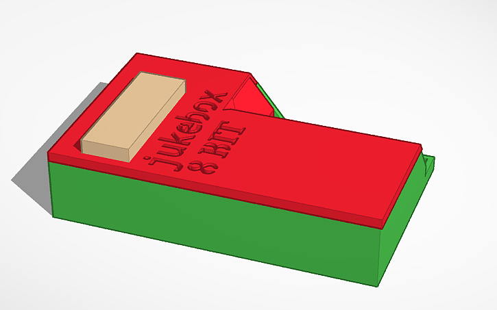 3D design SDG2 jukebox case - Tinkercad