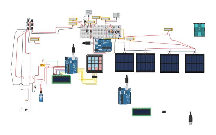 Circuit design KIOSK charger PROJECT SCHEMATIC - Tinkercad