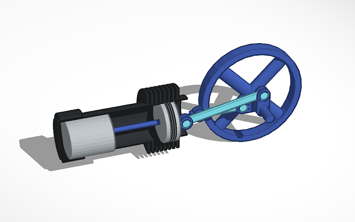 3D design Stirling Engine - Tinkercad