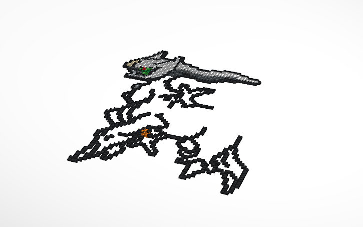 3D design Arceus - Pixel Art - Tinkercad