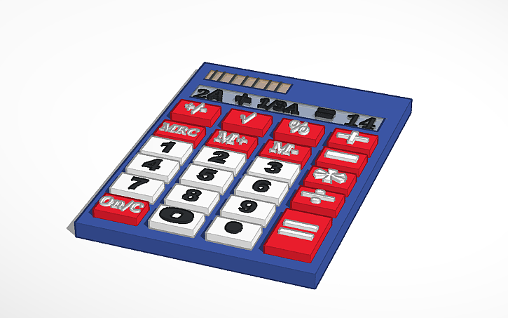 3d Design Calculator Design Tinkercad