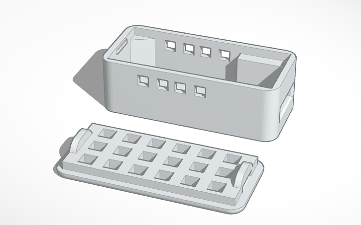3D design DHT22 Case - Tinkercad