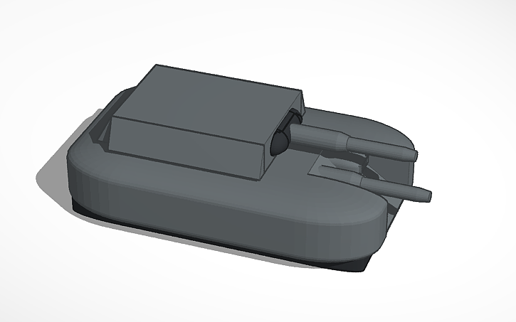 3D design tank - Tinkercad