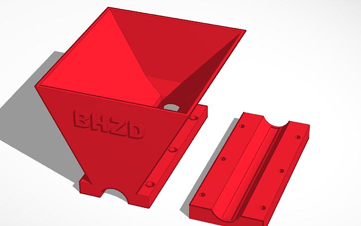 3D design Extruder hopper V5 | Tinkercad