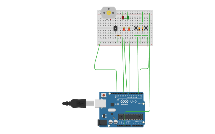 Circuit design PRACTICA # 6.1 - Tinkercad