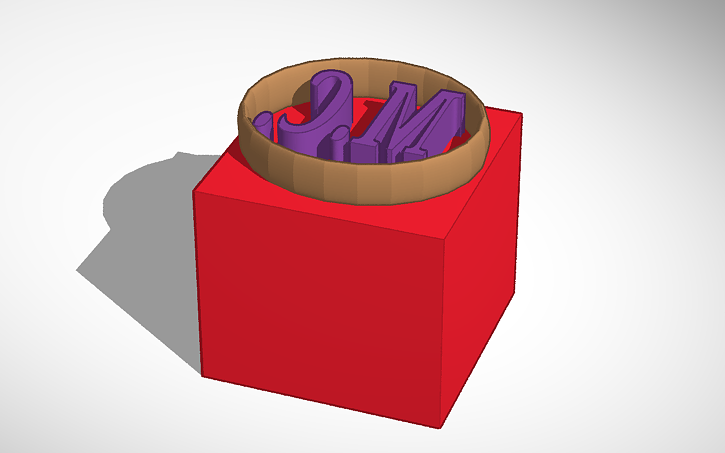 3D design Stamp - Tinkercad