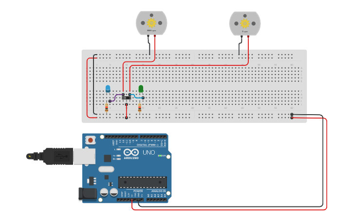 Circuit Design Motor Switch Tinkercad