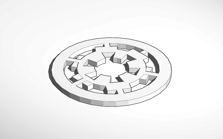 3D design Imperial logo - Tinkercad