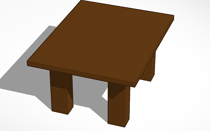 3D design Stół - Tinkercad