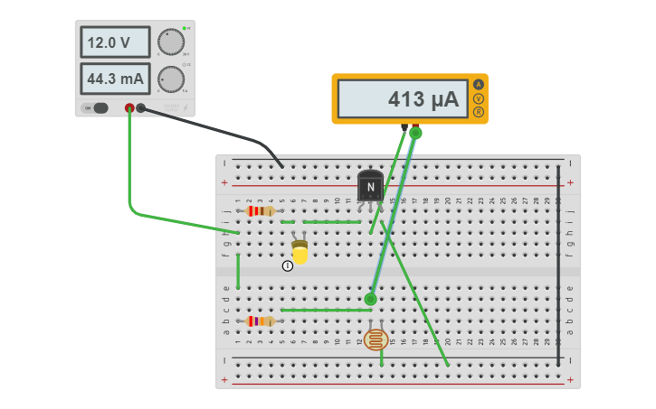 Circuit design Sensor de luminosidade - Tinkercad