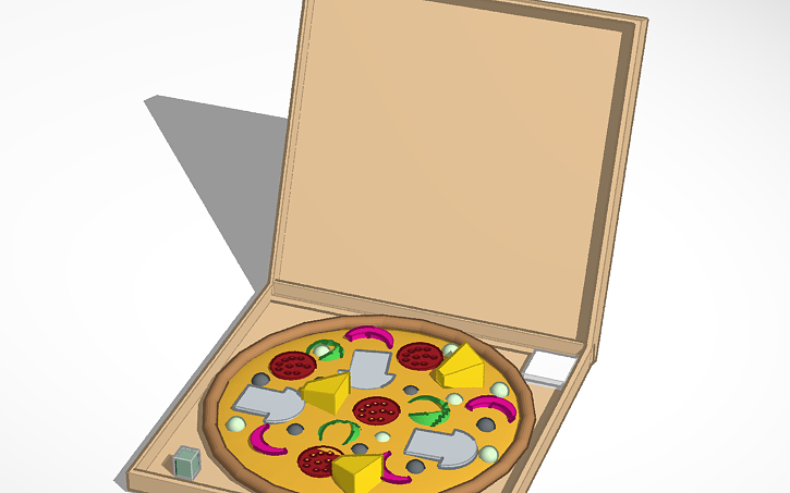 3D design Pizza - Tinkercad