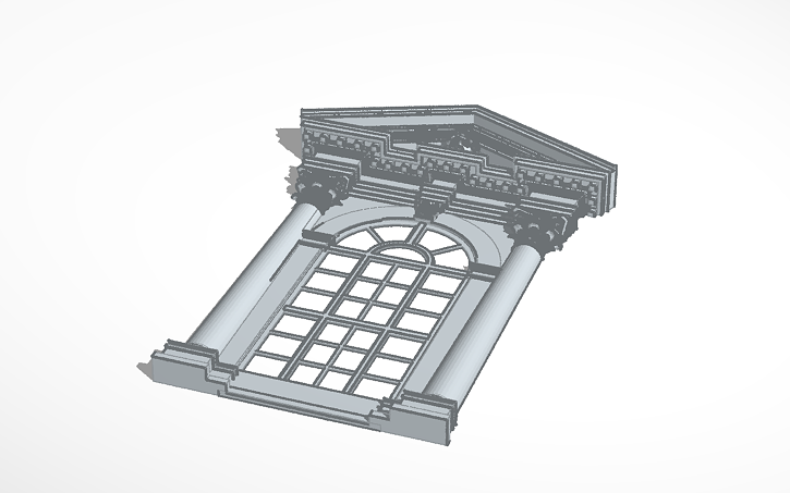 3D design card arch - Tinkercad