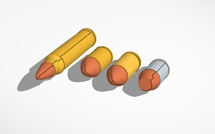 3D design Bullet pack - Tinkercad