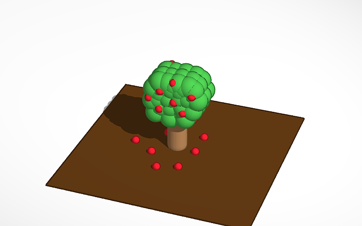 3D design Magnificent Apple Tree - Tinkercad