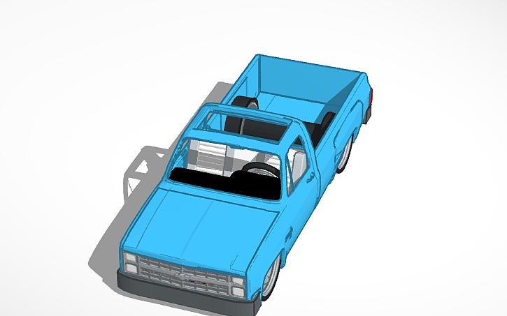 3D design square body chevy streetrod - Tinkercad