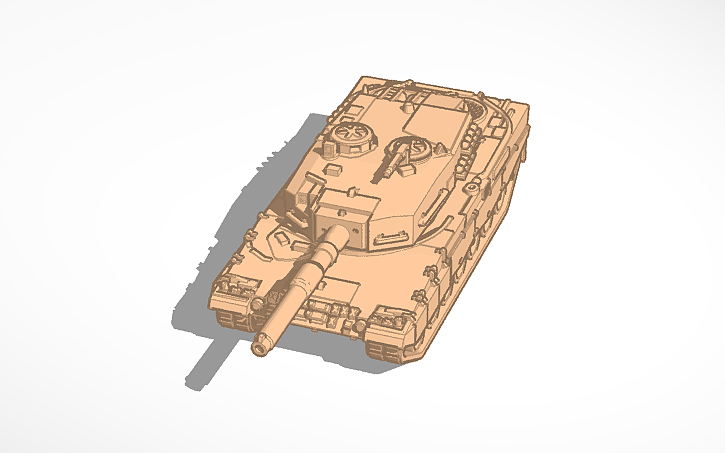 3D design Leopard 2A4TR 🇹🇷 - Tinkercad