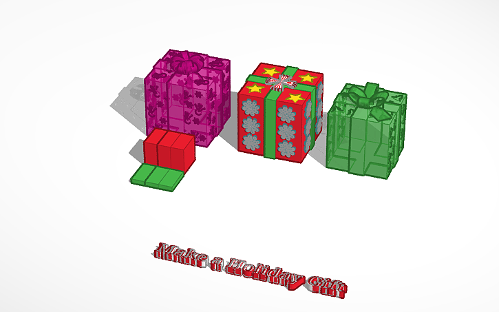 3D design Holiday Gift - Tinkercad