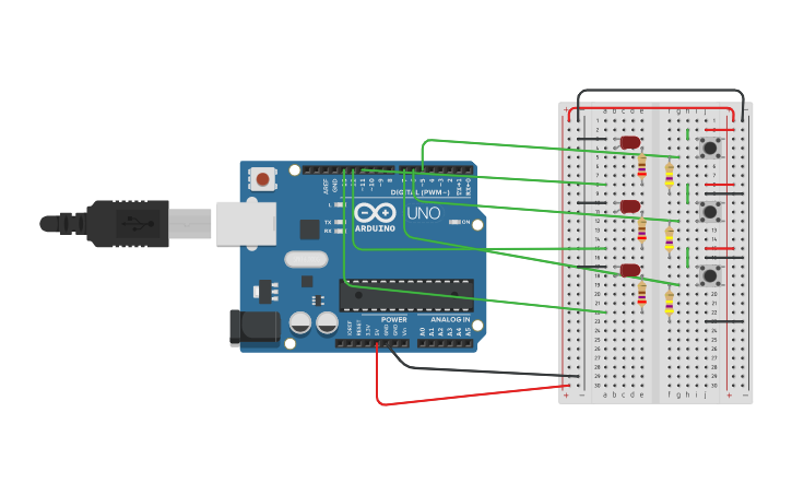 Circuit design Elevador | Tinkercad