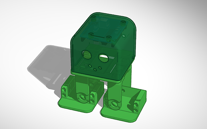 3D design Tito biped robot - Tinkercad