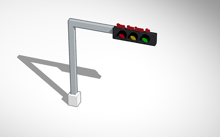 3d Design Traffic Light Tinkercad