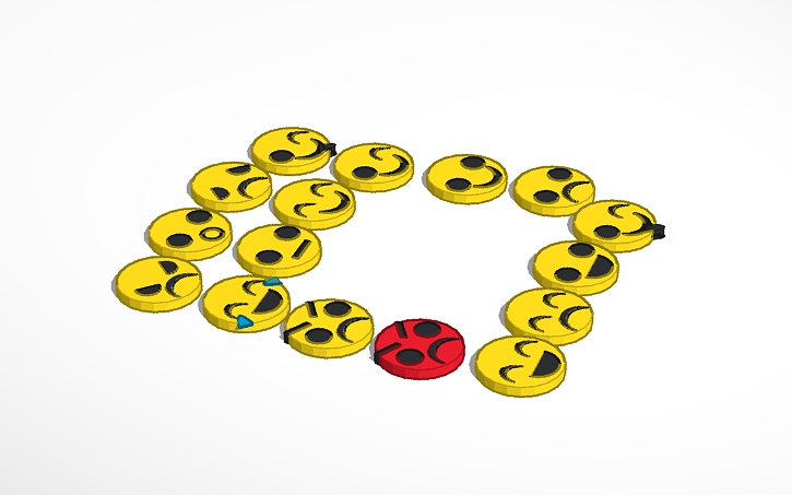 3D design smiley face - Tinkercad