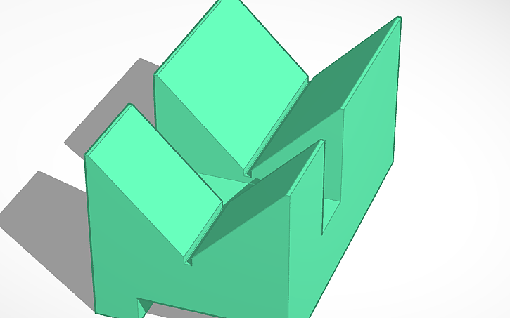 3D design Block Indicated by the Letter Referred to as V | Tinkercad