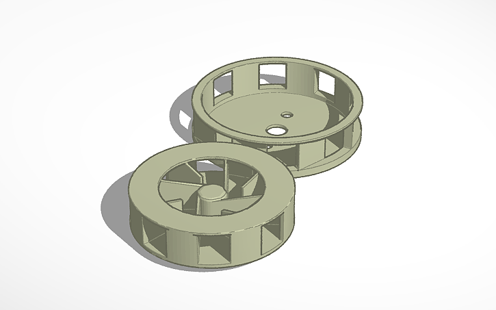 3D design Tornado Siren for Shaded Pole Motor (ACA 8 Port Design) VERY ...
