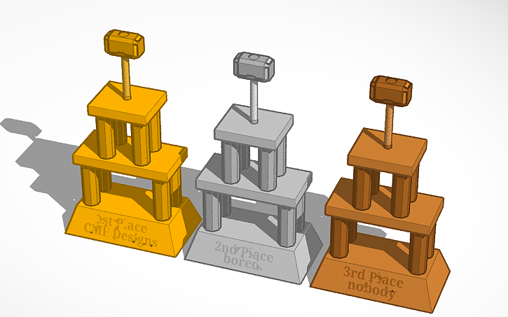 3D design Contest Results - Tinkercad