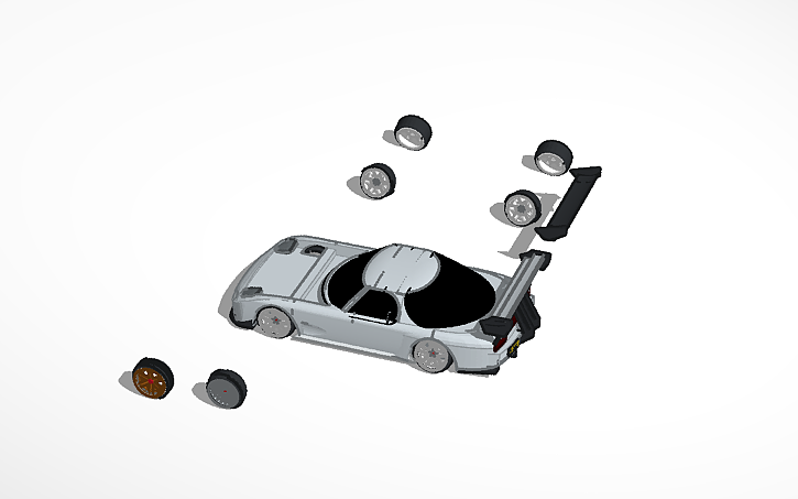 3D design Mazda RX-7 - Tinkercad