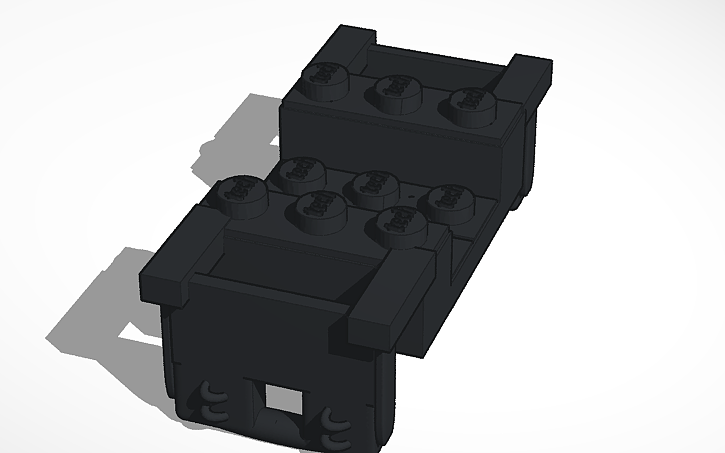 3D design Lego Train Bogie (Fits Standard Lego 6 Stud Axle) - Tinkercad