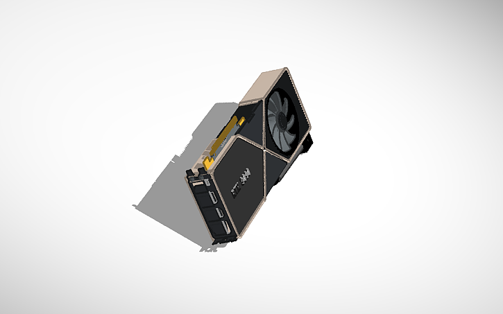 3D design Nvidia RTX 3090 - Tinkercad