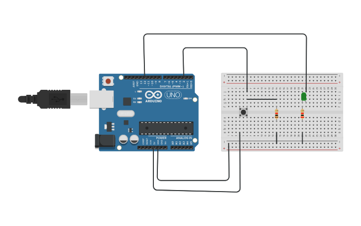 Circuit design ACTIVIDAD 6 entorno de programacion de arduino - Tinkercad