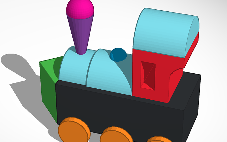 3D design 二平15 train - Tinkercad