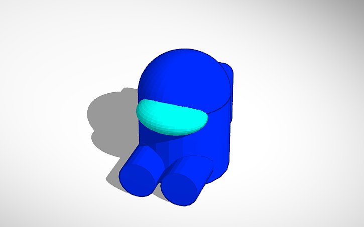 3D design Blue Mini Crewmate | Tinkercad