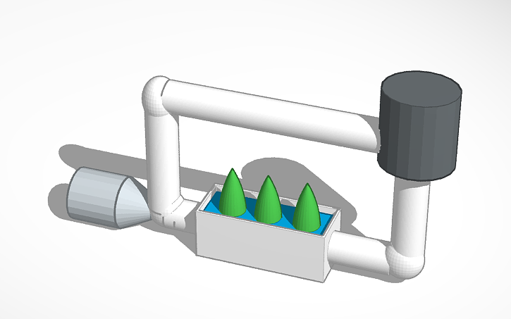 3D design HYdroponics System - Tinkercad