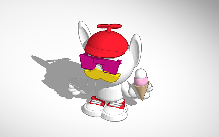 3D design Easter bunny upgraded - Tinkercad