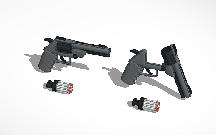 3D design Delta "Silent Giant" Heavy Revolver | Tinkercad