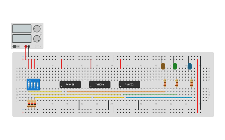 Circuit Design Combinational Tinkercad