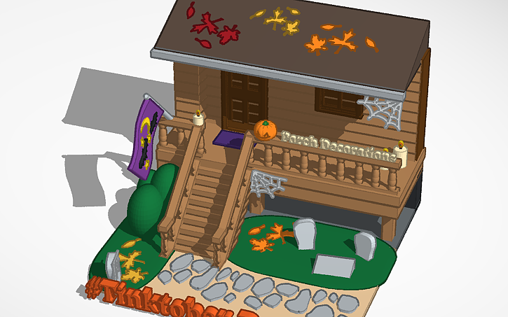 3D design Tinktober Day 11 - Porch Decorations - Tinkercad