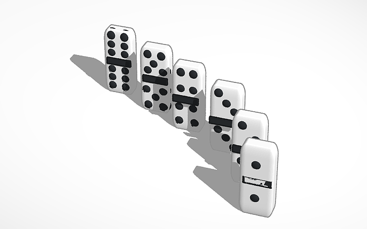 3D design Dominos - Tinkercad