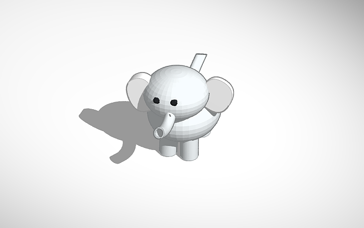 3D design elephant | Tinkercad