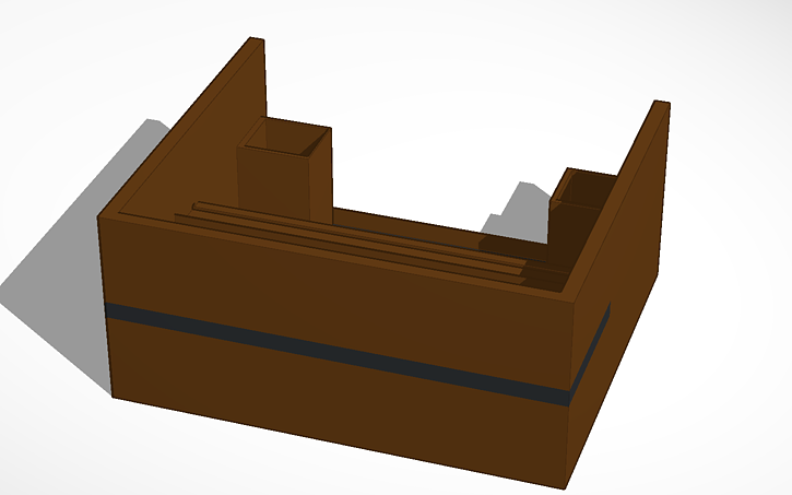 3D design Desk Organizer - Tinkercad