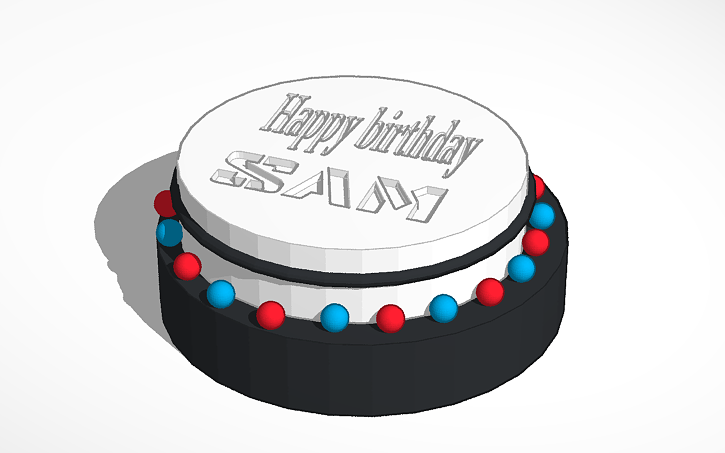 3D design Cake - Tinkercad