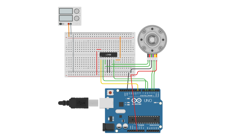 Circuit design PID - Tinkercad