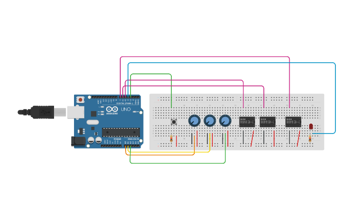 Circuit design arduino test da rifare - Tinkercad