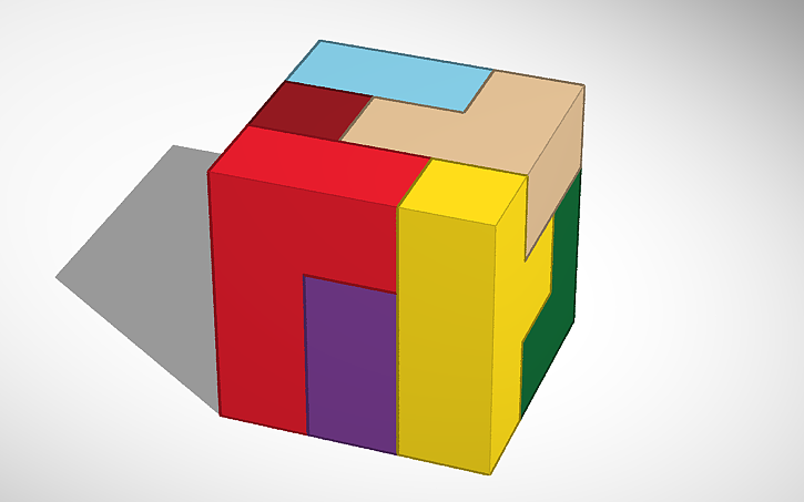 3D design 3b puzzle - Tinkercad